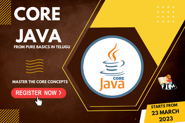 Core Java Online Training - March 2023 Core Java Online Training - March 2023